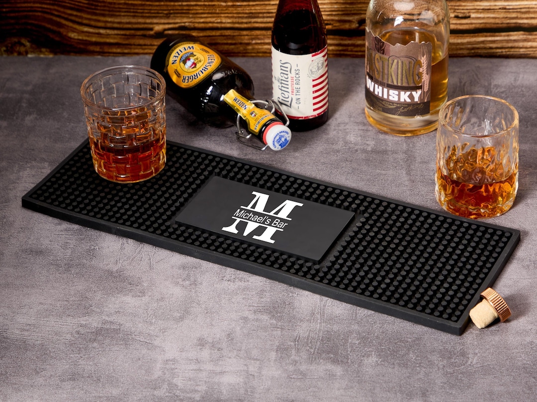 Personalized Bar Mat,groomsmen Gifts,custom Bar Runner,coffee Bartender ...