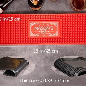 Personalized Bar Mat,bar Mats for Countertop Bar Top Mat for Bartending ...
