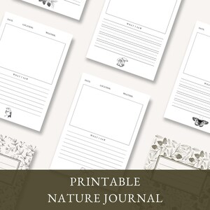 Nature Journal | Field Notes | Homeschool Notebook | Charlotte Mason ...