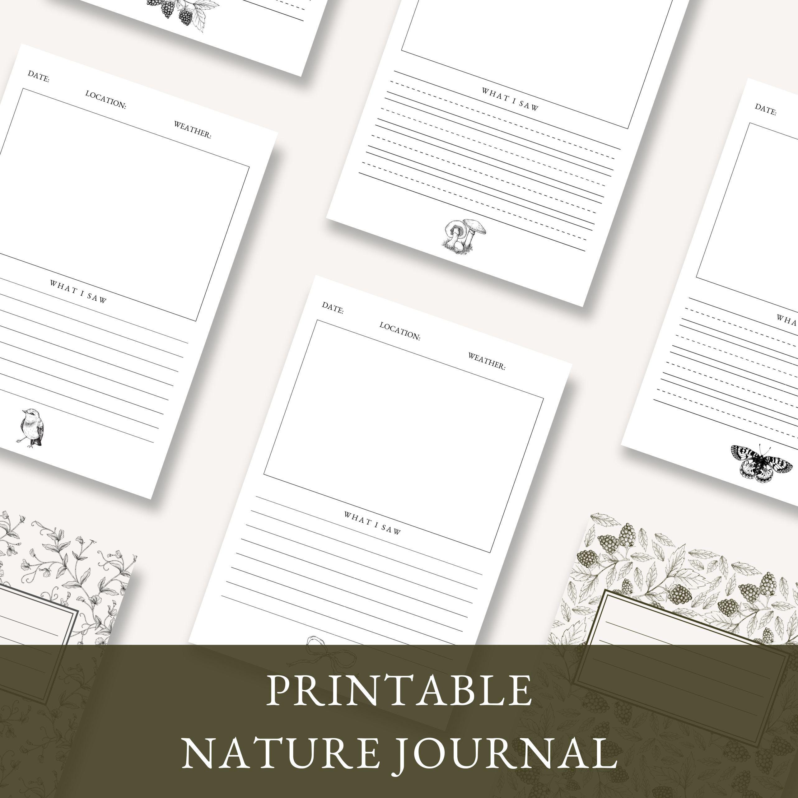Nature Journal | Field Notes | Homeschool Notebook | Charlotte Mason ...