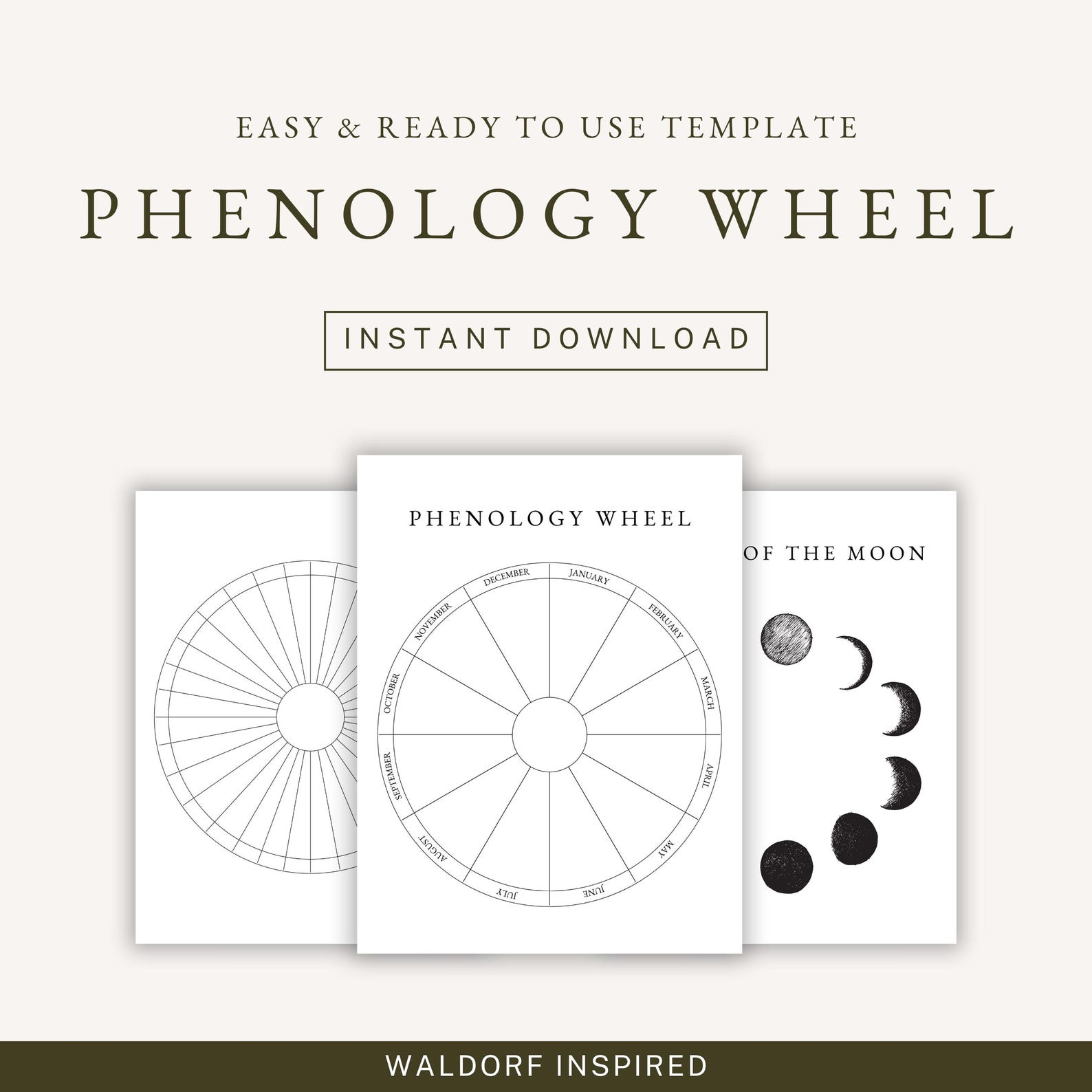 Phenology Wheel | Waldorf Wheel of the Year | Seasonal Nature ...