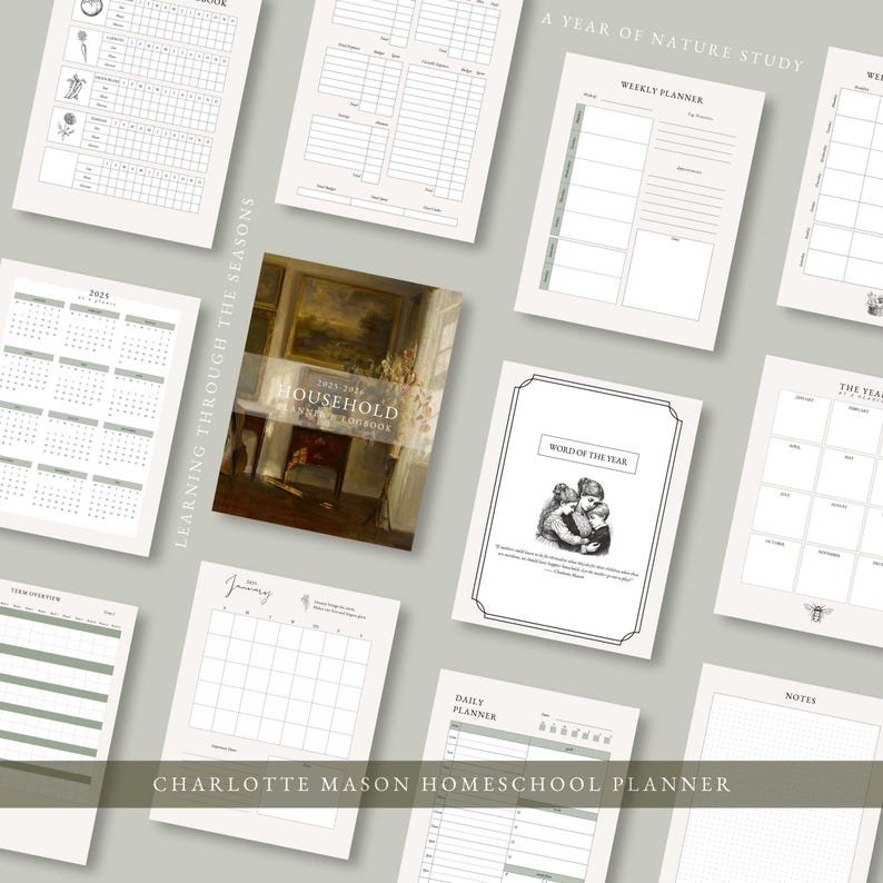 Homeschool Planner | Charlotte Mason | 2026 Academic Planning ...
