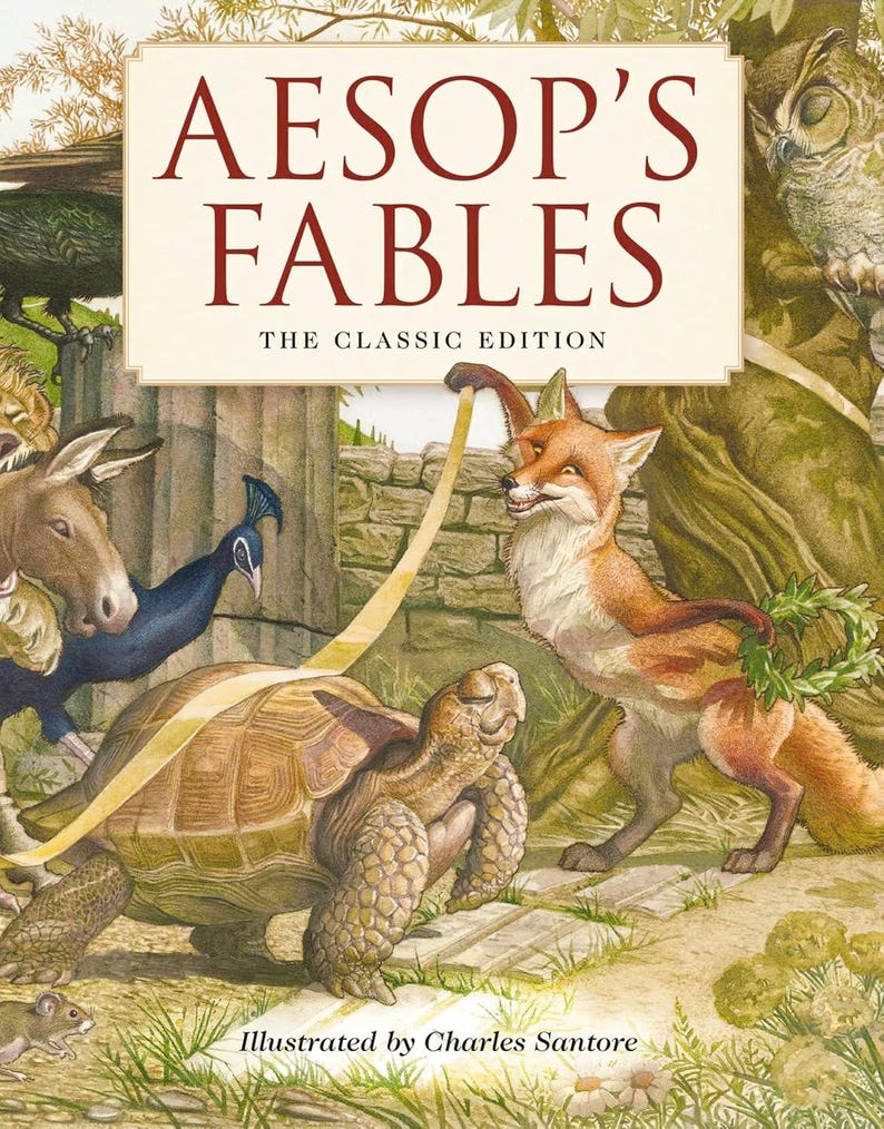Aesop's Fables Copywork | Charlotte Mason Homeschool | Penmanship and ...