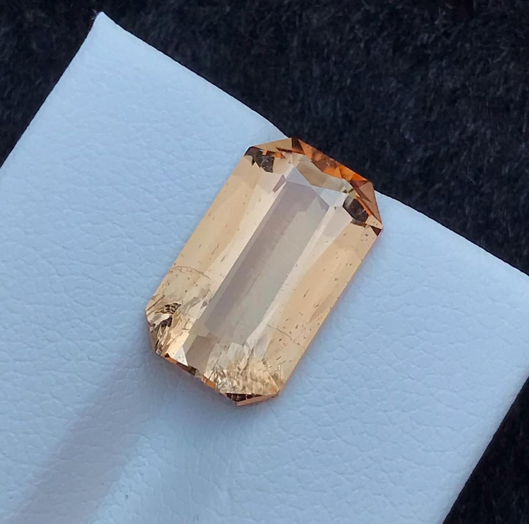 Natural Imperial Topaz 6 CT, Faceted Cut Stone Fancy Shape , Topaz ...
