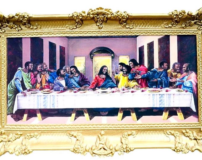 The Last Supper With Black Jesus and the Twelve Disciples - Etsy