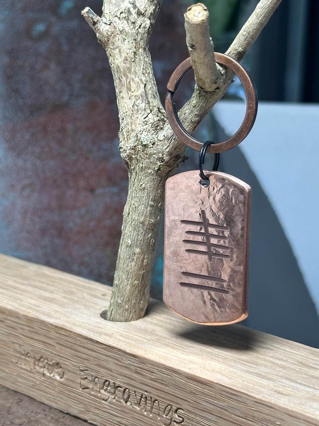 7th Anniversary Gift, Copper Anniversary Present, Copper Key Chain ...