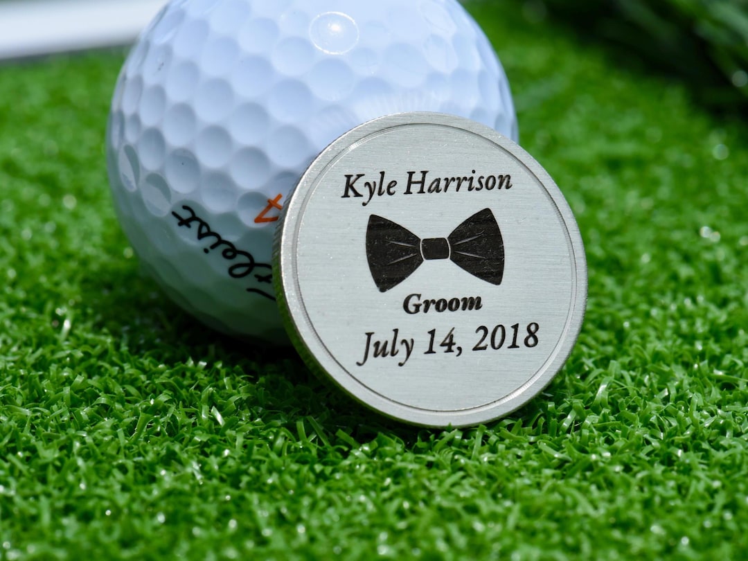 Personalized Wedding Golf Ball Marker – Custom Groomsmen Gift With ...