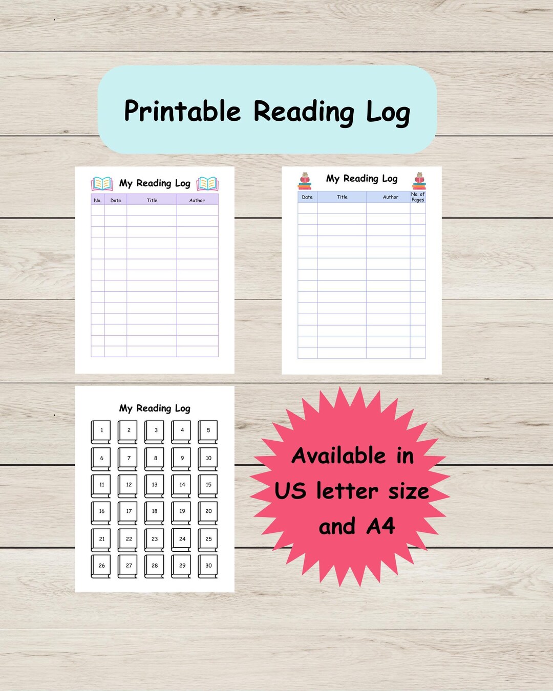 Kids Book Tracker, Reading Log Printable, Kids Book Tracker, Printable ...