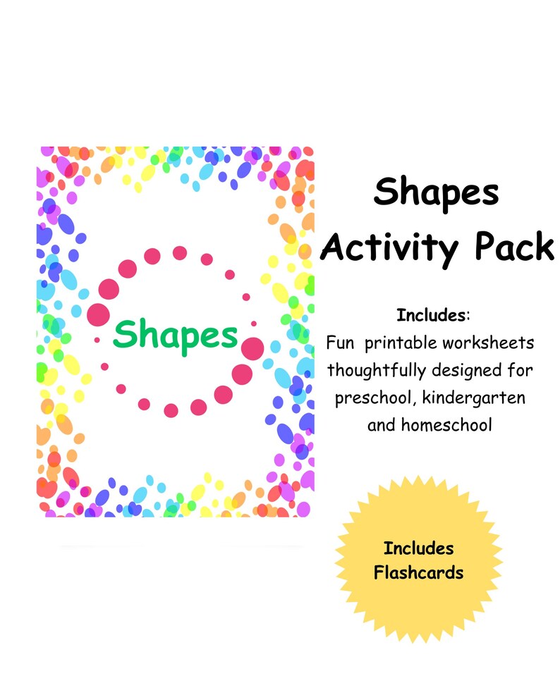 Fun Shape Printable, Shape Recognition Activity, Printable Worksheets ...