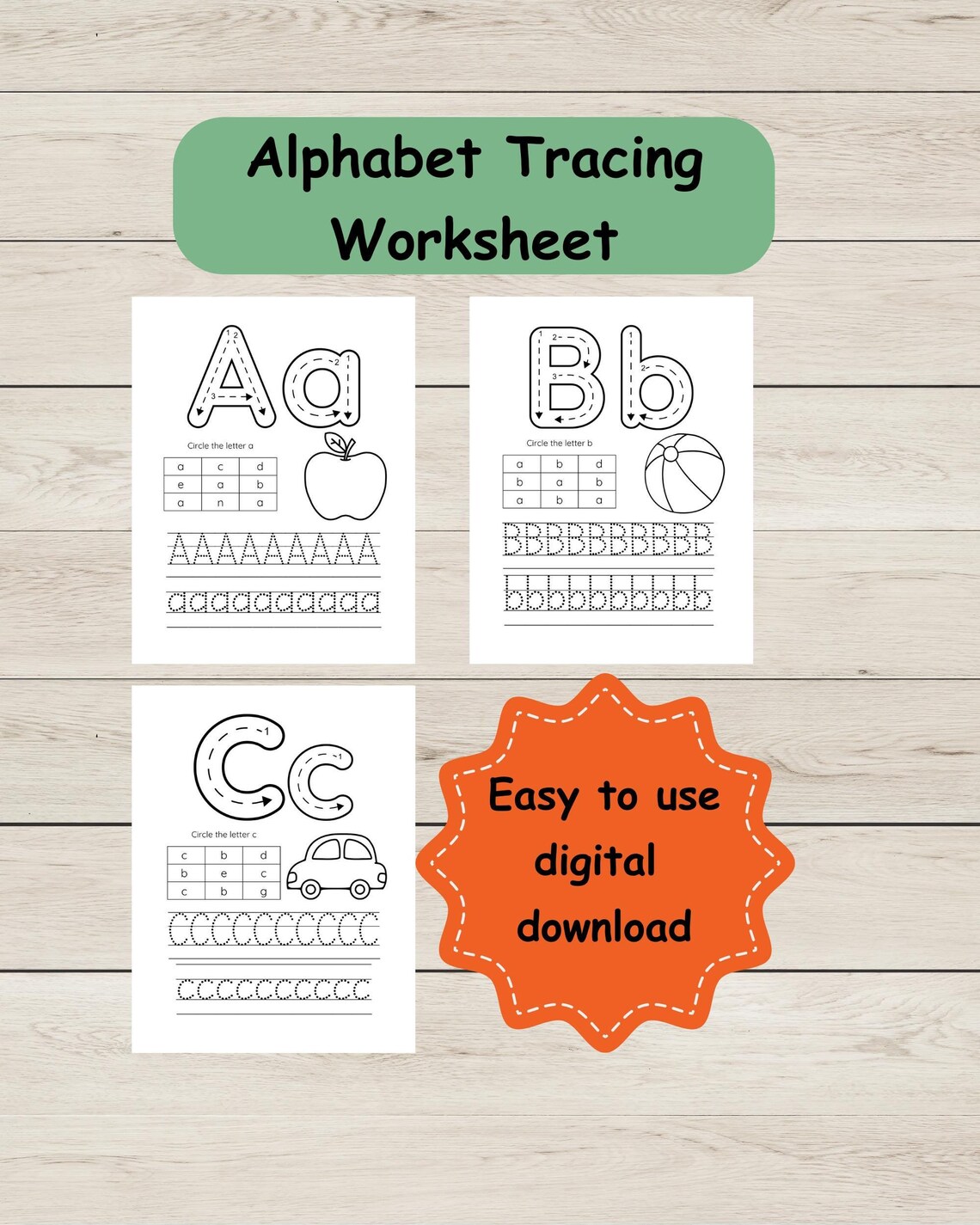 Alphabet Tracing Worksheets, Printable Alphabet Tracing, Printable ...