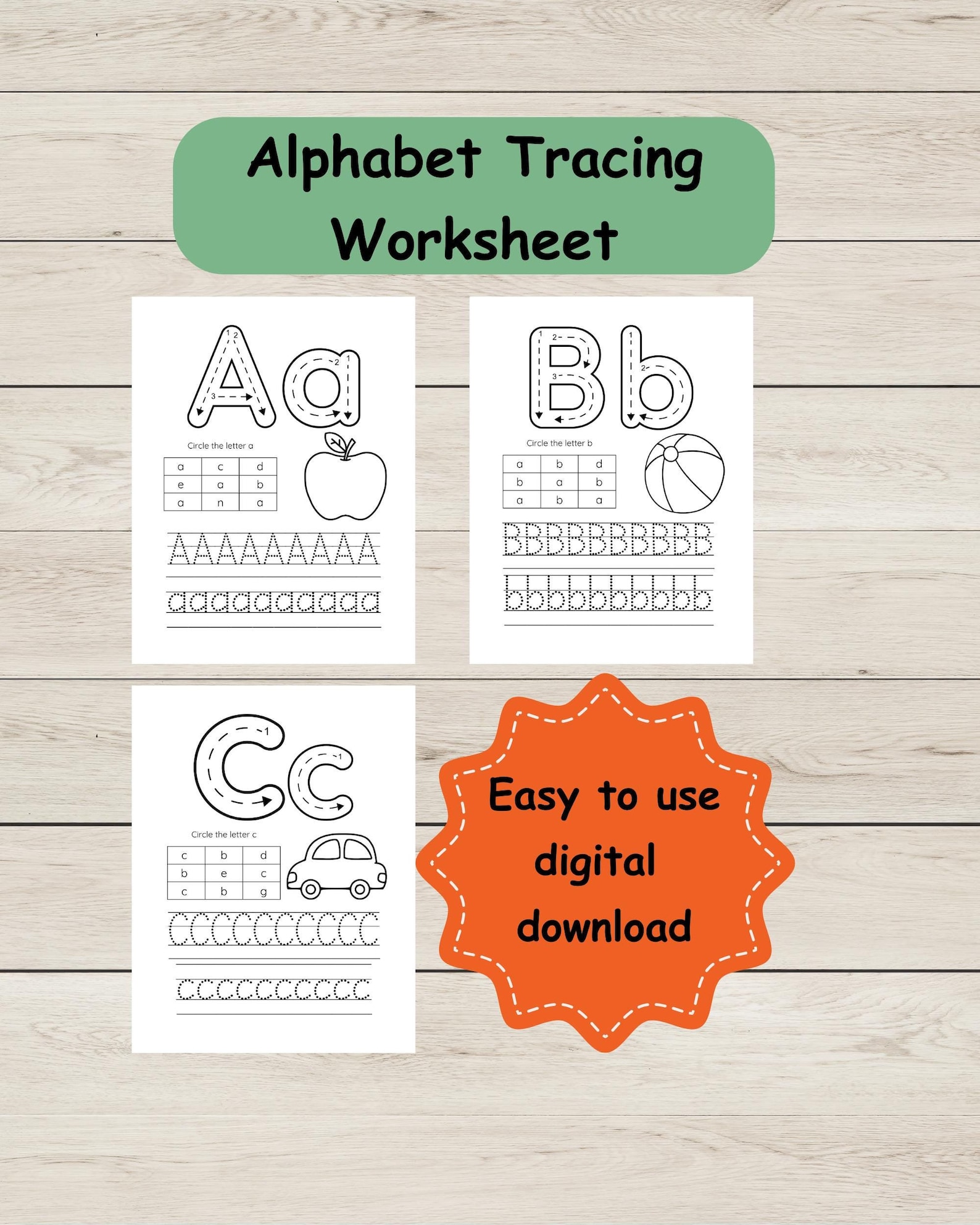 Alphabet Tracing Worksheets, Printable Alphabet Tracing, Printable ...