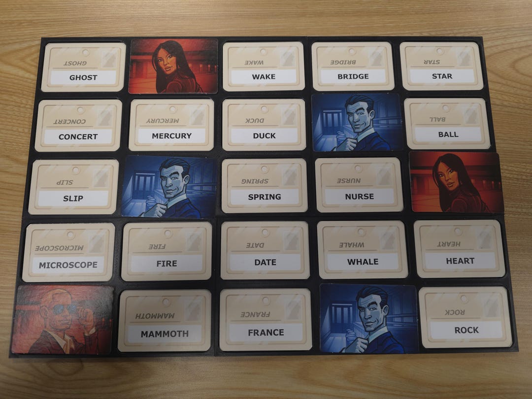 Codenames Organizer and 5x5 Grid - Etsy