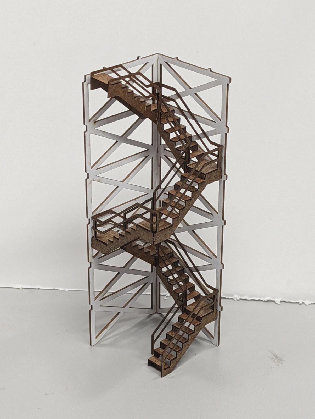 HO Scale Forest Fire Watch Tower Kit - Laser Cut Model Train Scenery ...