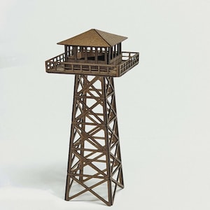 N Scale Forest Fire Watch Tower Kit - Laser Cut Model Train Scenery ...