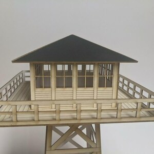 O Scale Forest Fire Watch Tower Kit - Laser Cut Model Train Scenery ...