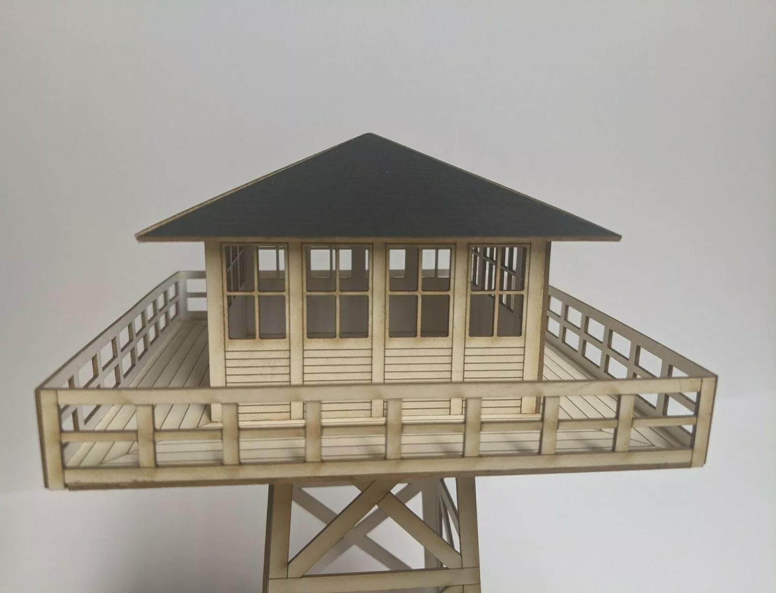 O Scale Forest Fire Watch Tower Kit - Laser Cut Model Train Scenery ...