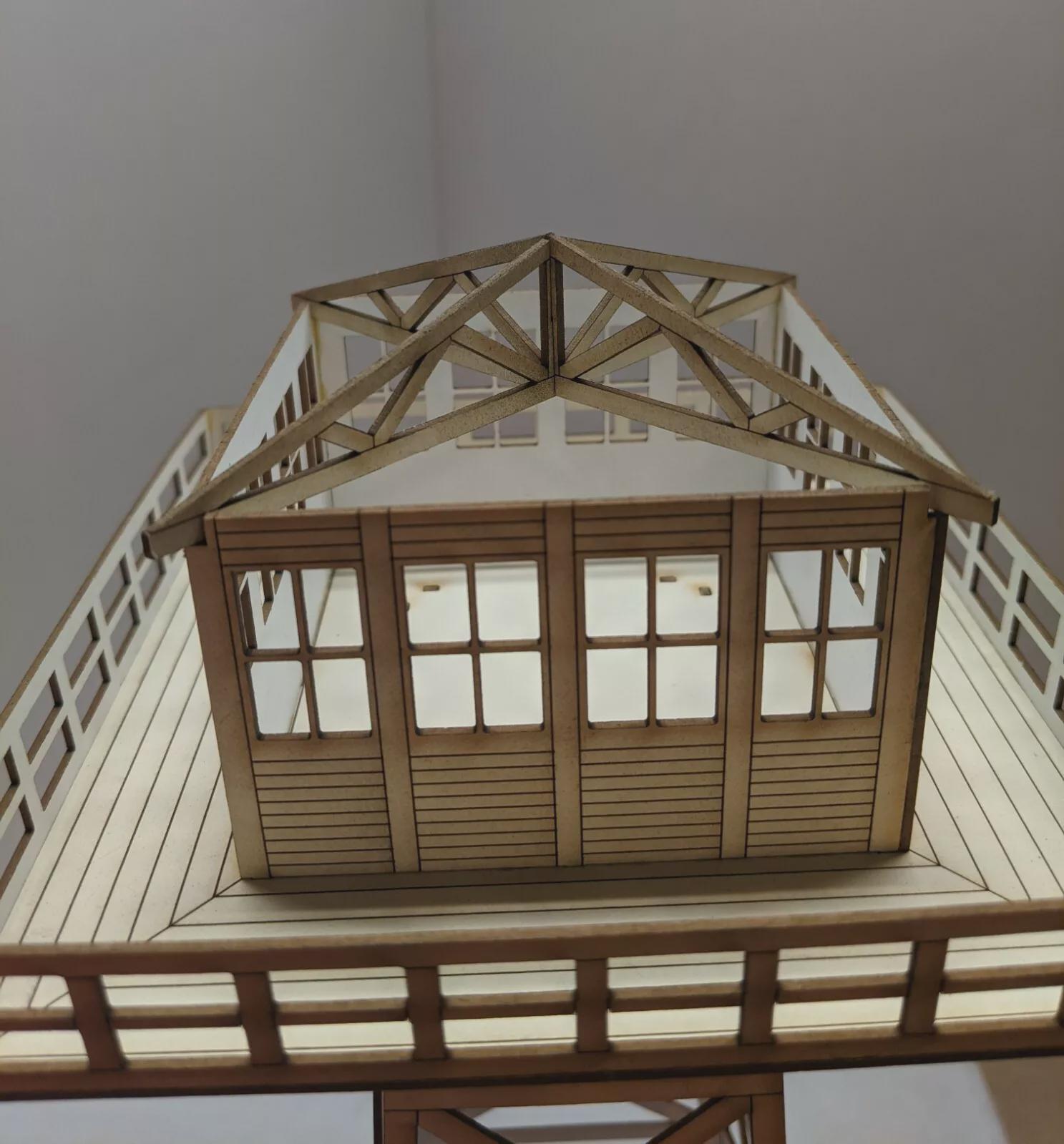 O Scale Forest Fire Watch Tower Kit - Laser Cut Model Train Scenery ...