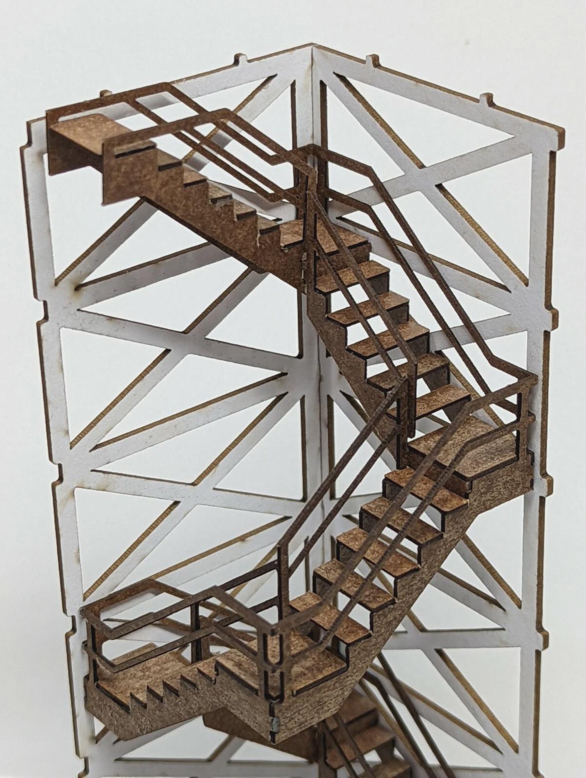 HO Scale Forest Fire Watch Tower Kit - Laser Cut Model Train Scenery ...