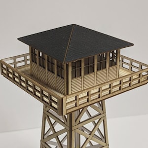 HO Scale Forest Fire Watch Tower Kit - Laser Cut Model Train Scenery ...