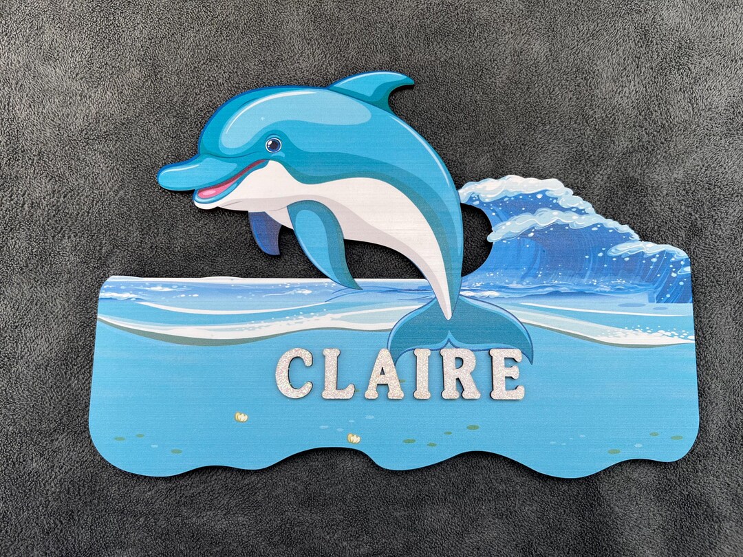 Custom 3D Wooden Animal Name Sign Plaque for Children Bedroom Nursery ...