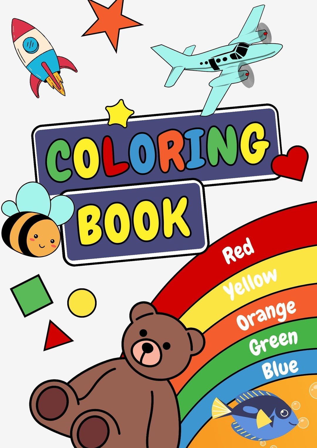 Digital Coloring Book , Kids Color Books, Colouring Books Bundle, Kids ...