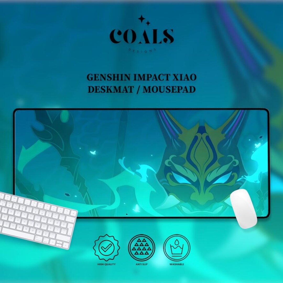 Genshin Impact Xiao Deskmat Mousepad - Etsy
