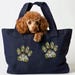 Floral Paw Print Machine Embroidery Design, Dog Paw Embroidery Design ...