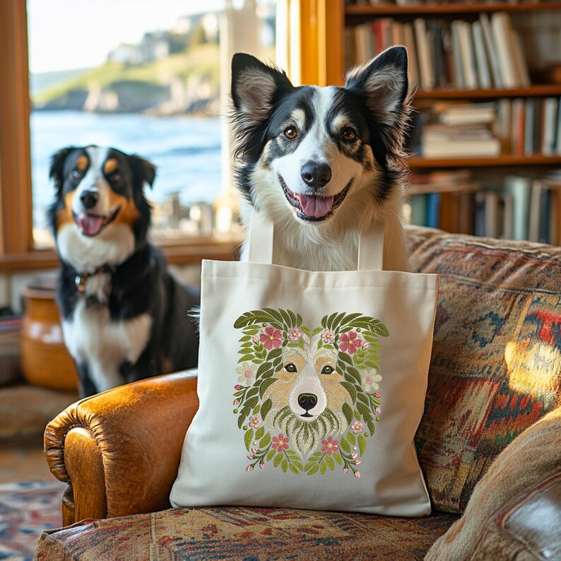 Border Collie Embroidery Design, Dog Machine Embroidery Pattern, Pet ...