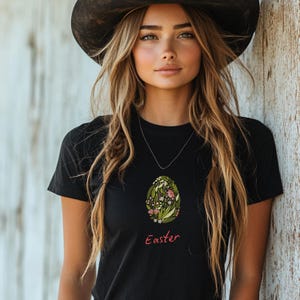 Floral Easter Egg Machine Embroidery Design, Floral Easter Egg ...