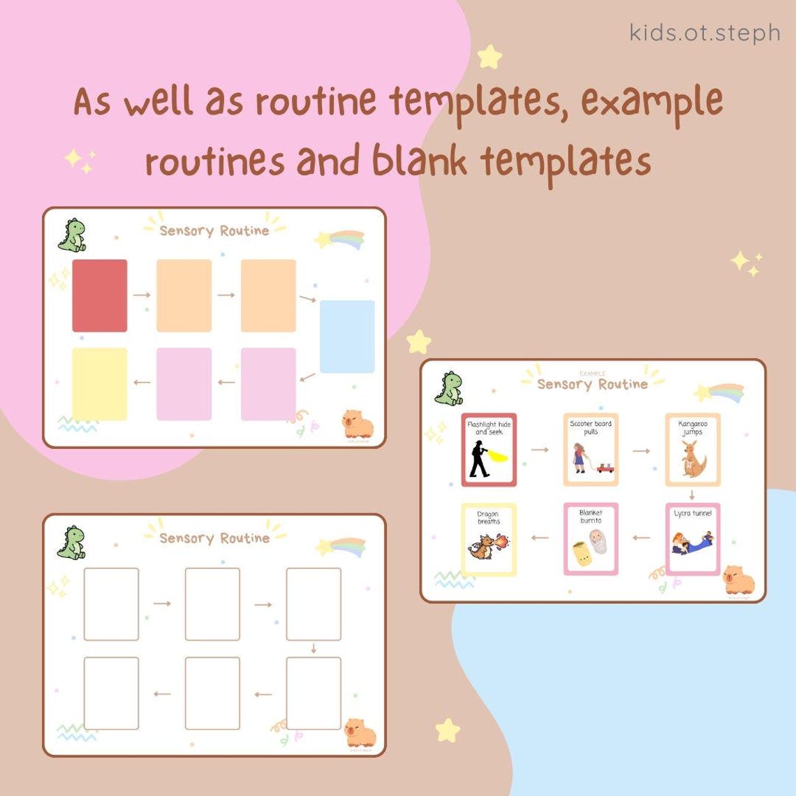 Sensory Routine Cards (sensory Diet Cards) and Environmental ...