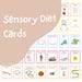 Sensory Routine Cards (sensory Diet Cards) and Environmental ...