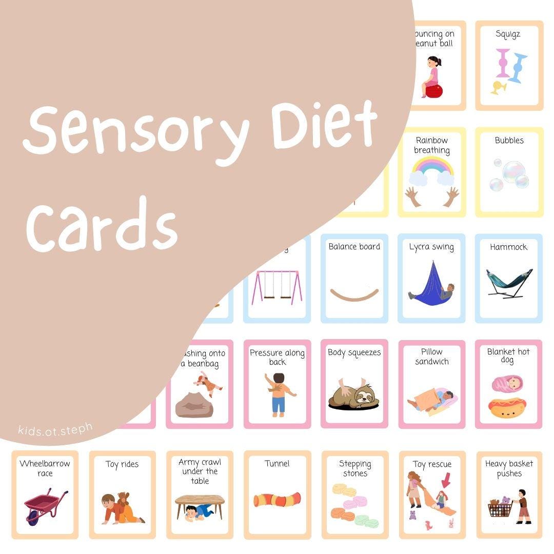 Sensory Routine Cards (sensory Diet Cards) for Calming and Sensory ...