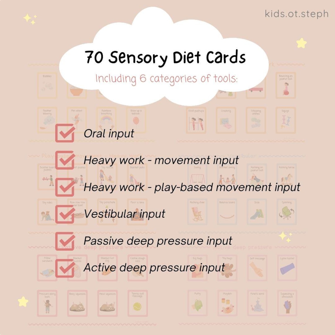 Sensory Routine Cards (sensory Diet Cards) and Environmental ...