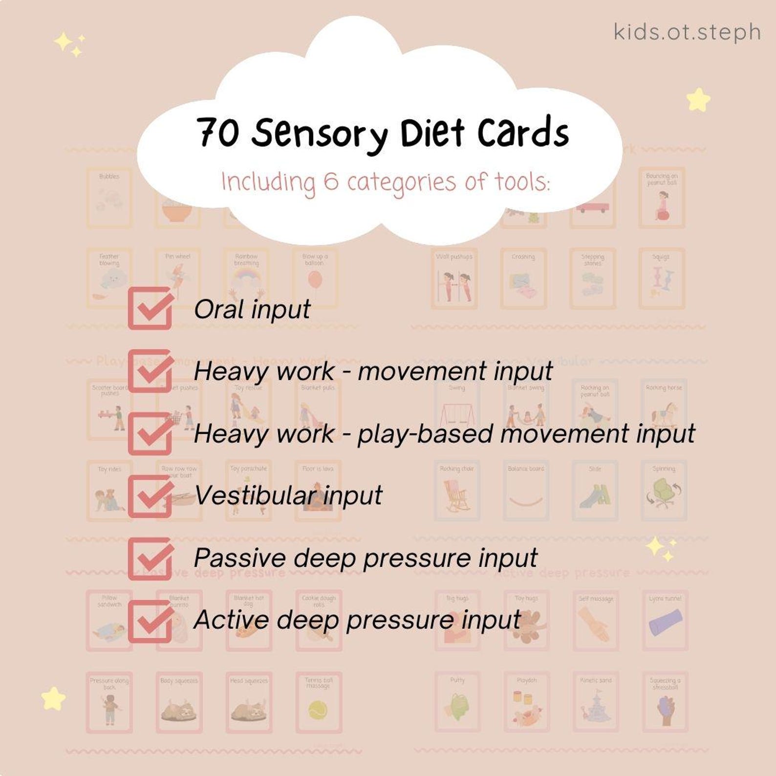 Sensory Routine Cards (sensory Diet Cards) and Environmental ...