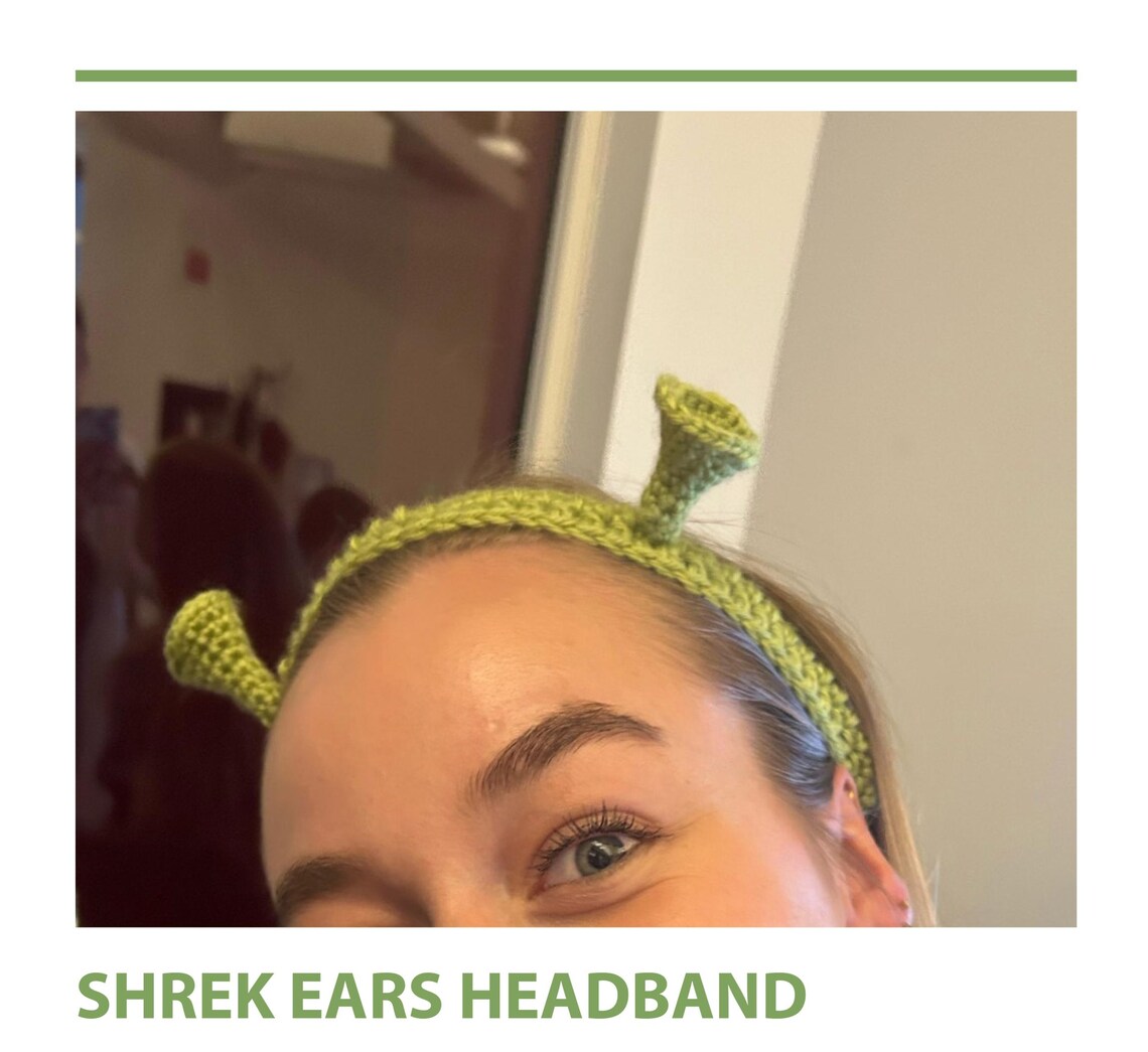Shrek Ears Headband Crochet Pattern (EN/FR) - Etsy