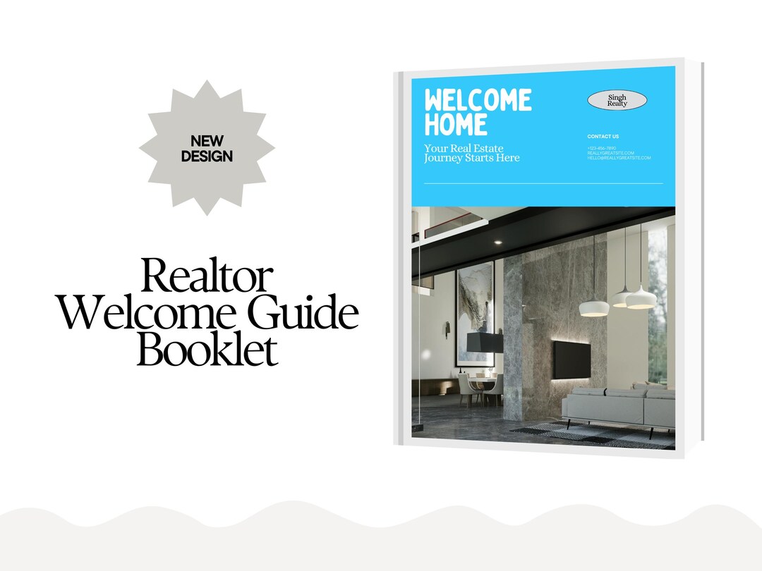 Realtor Welcome Guide Booklet | Digital Download | Canva Template - Etsy