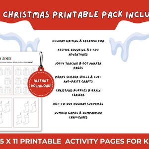 100 Printable Christmas Activities, Kid's Activities Bundle, Christmas ...