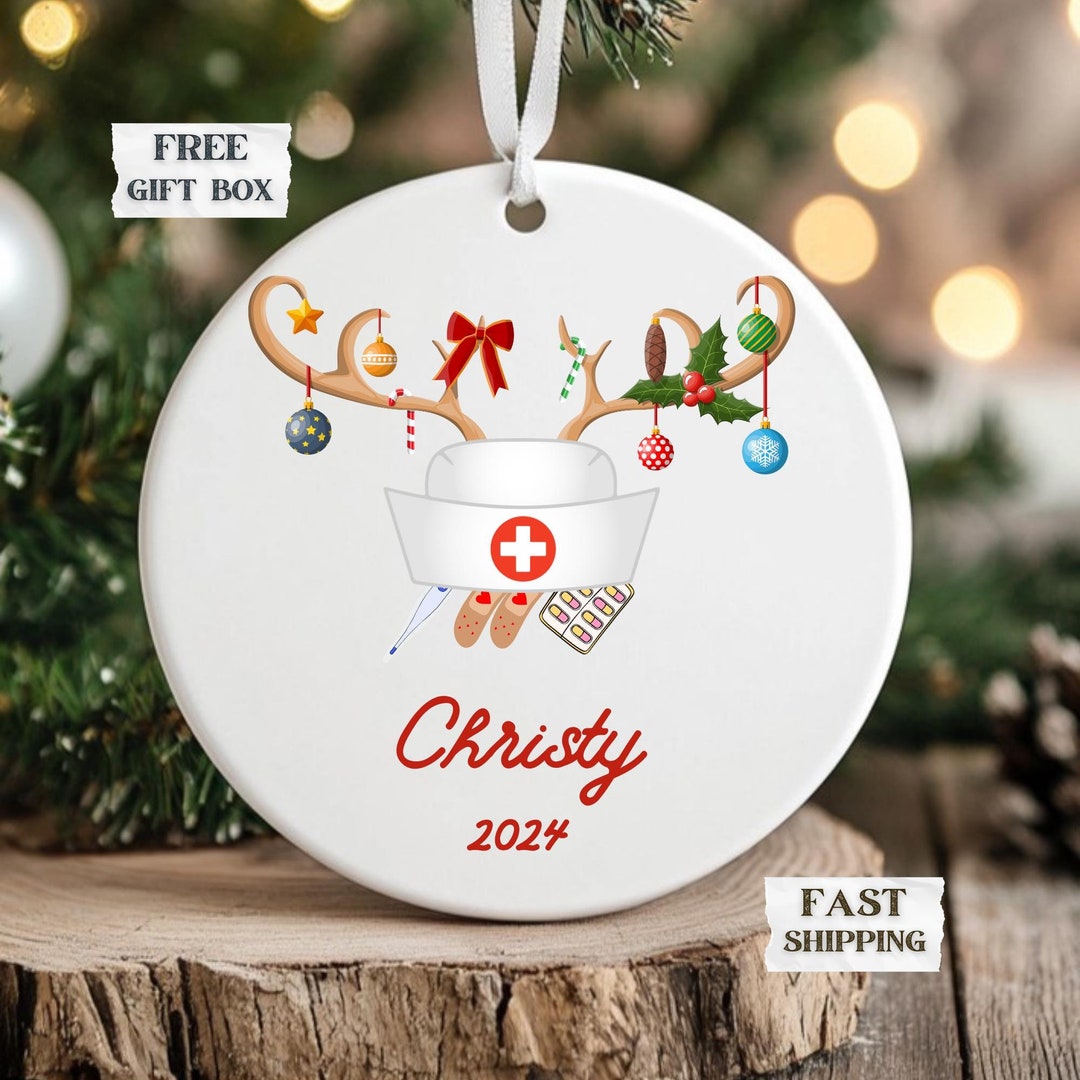 Custom Nurse Ornament New Nurse Gift Nurse Christmas Ornament ...