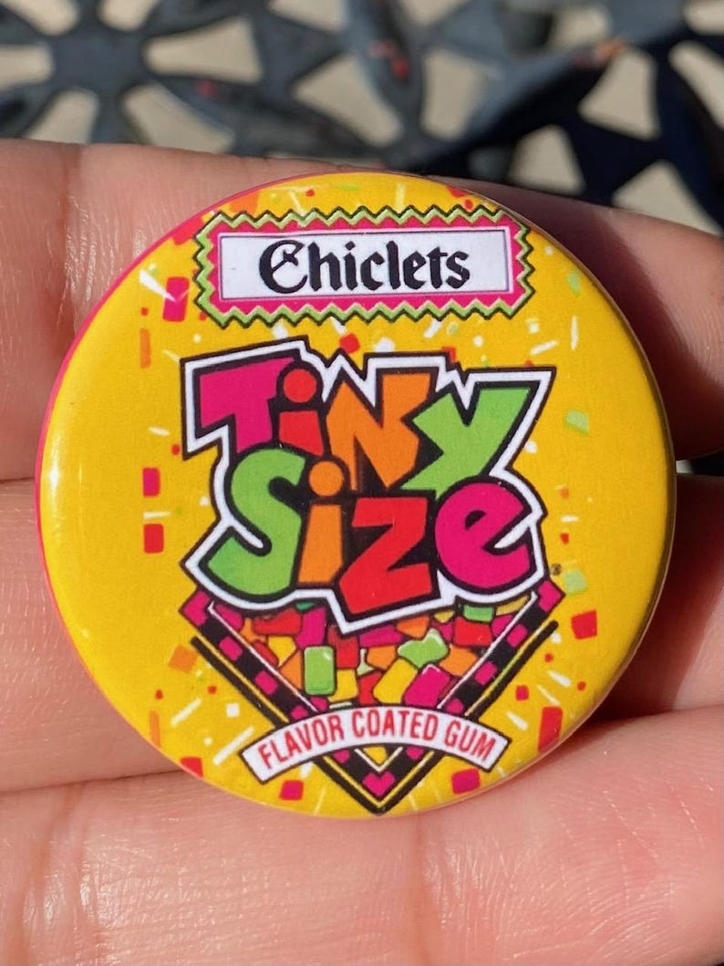 Set of 4 90s Bubble Gum 1.5" Pinback Buttons | Millennial Nostalgia ...