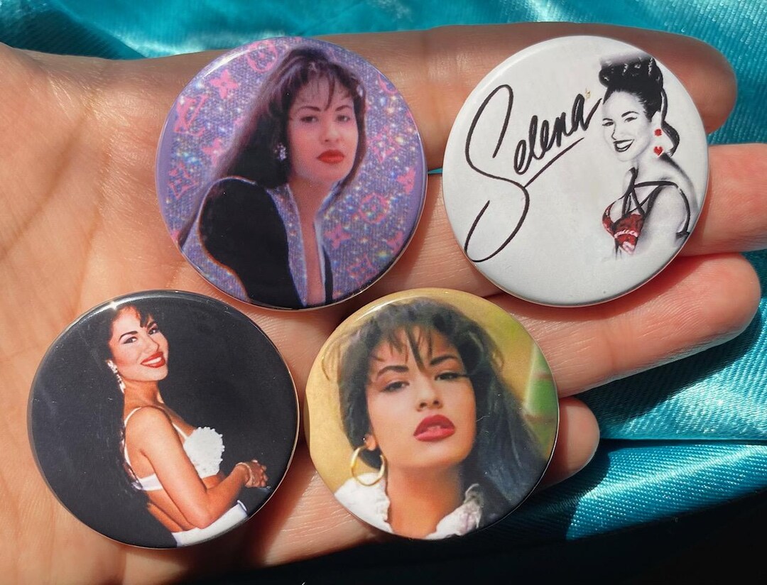 Set of 4 90s Selena Quintanilla 1.5" Pinback Buttons - Tejano Music ...
