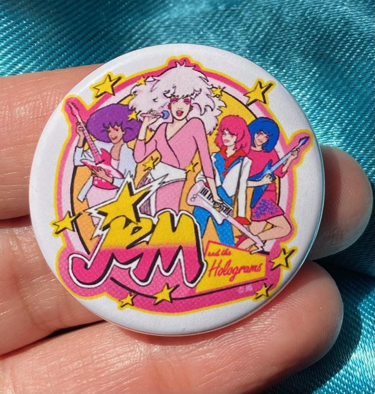 Set of 4 Jem & the Holograms Inspired 1.5" Pinback Buttons - 1.5" Cute ...