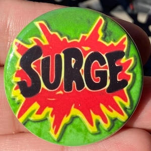 Set of 4 90s Drinks 1.5" Pinback Buttons | Millennial Nostalgia | Surge ...