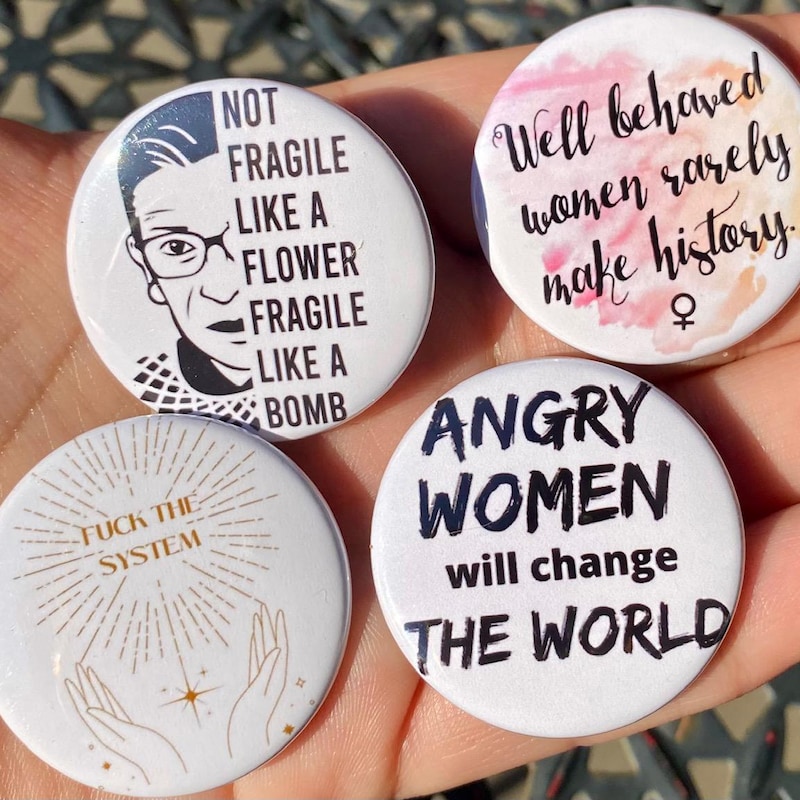 Feminist Buttons - Etsy