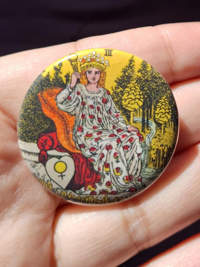 Set of 4 Major Arcana Tarot Deck 1.5" Pinback Buttons Cute Magic ...
