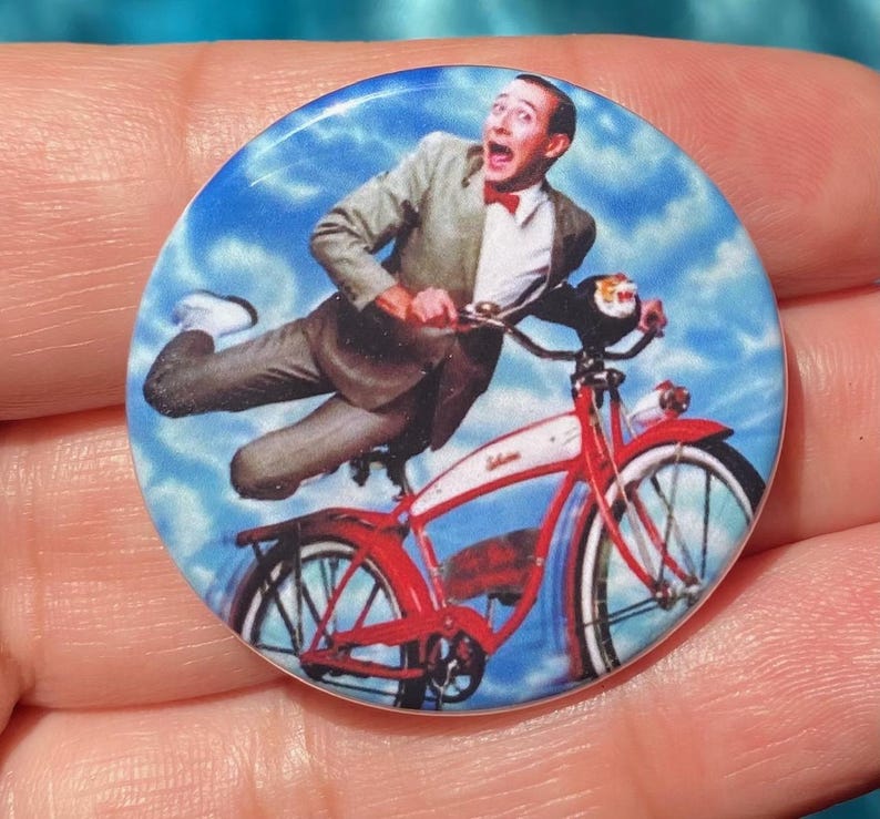 Set of 4 Pee Wee Herman 1.5" Pinback Buttons - Retro TV Show Gift ...