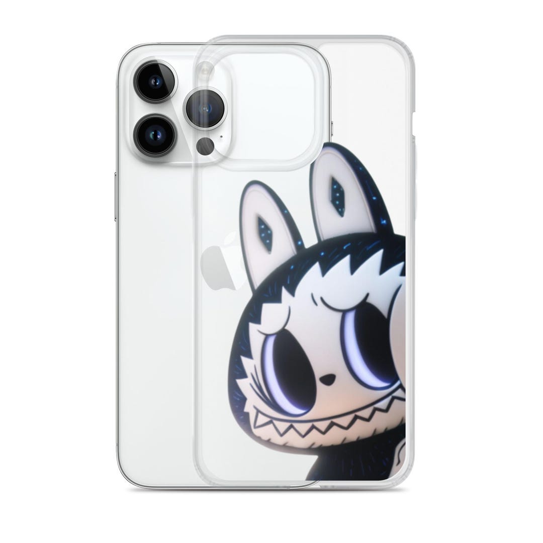 Labubu Dark Cyberpunk Transparent iPhone Jelly Sleek Case - Etsy