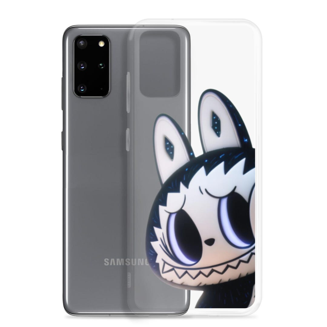 Labubu Dark Cyberpunk Transparent Samsung Jelly Sleek Case - Etsy