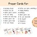Children's Prayer Cards - Editable - Etsy