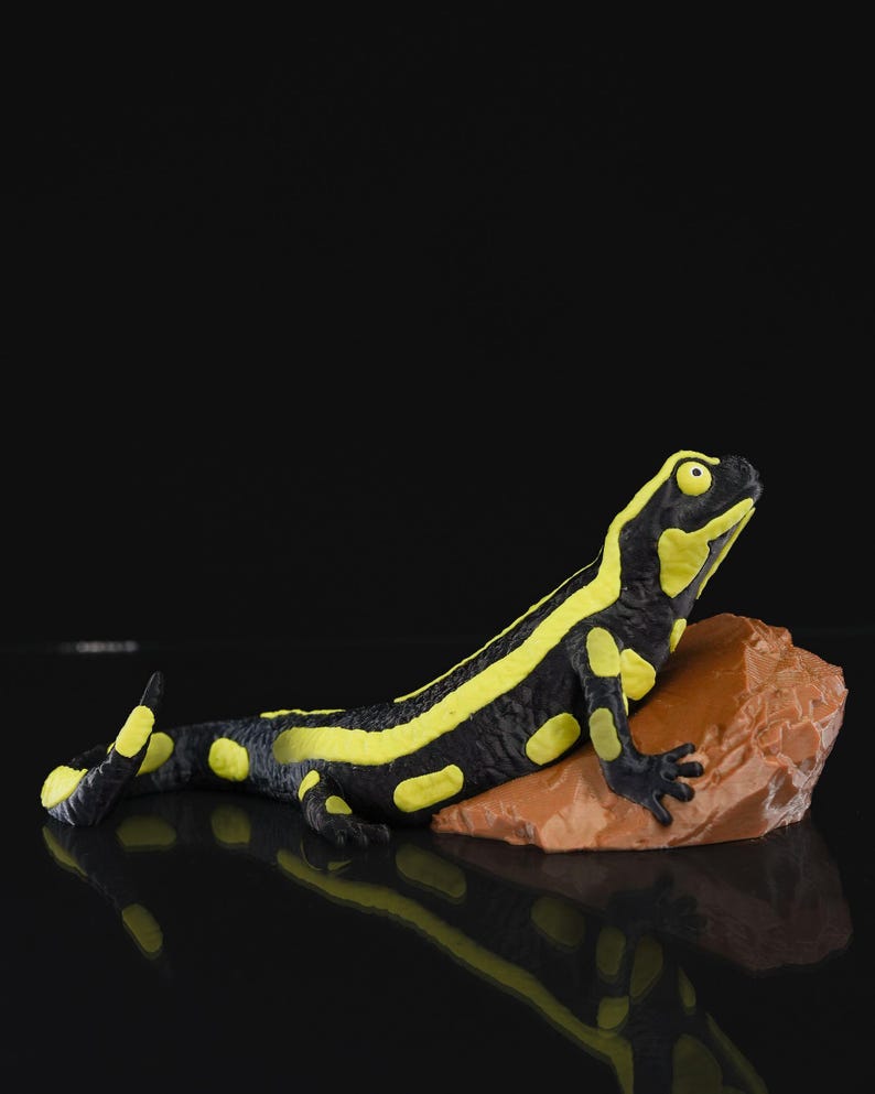 3D Printed Salamander Statue - Etsy