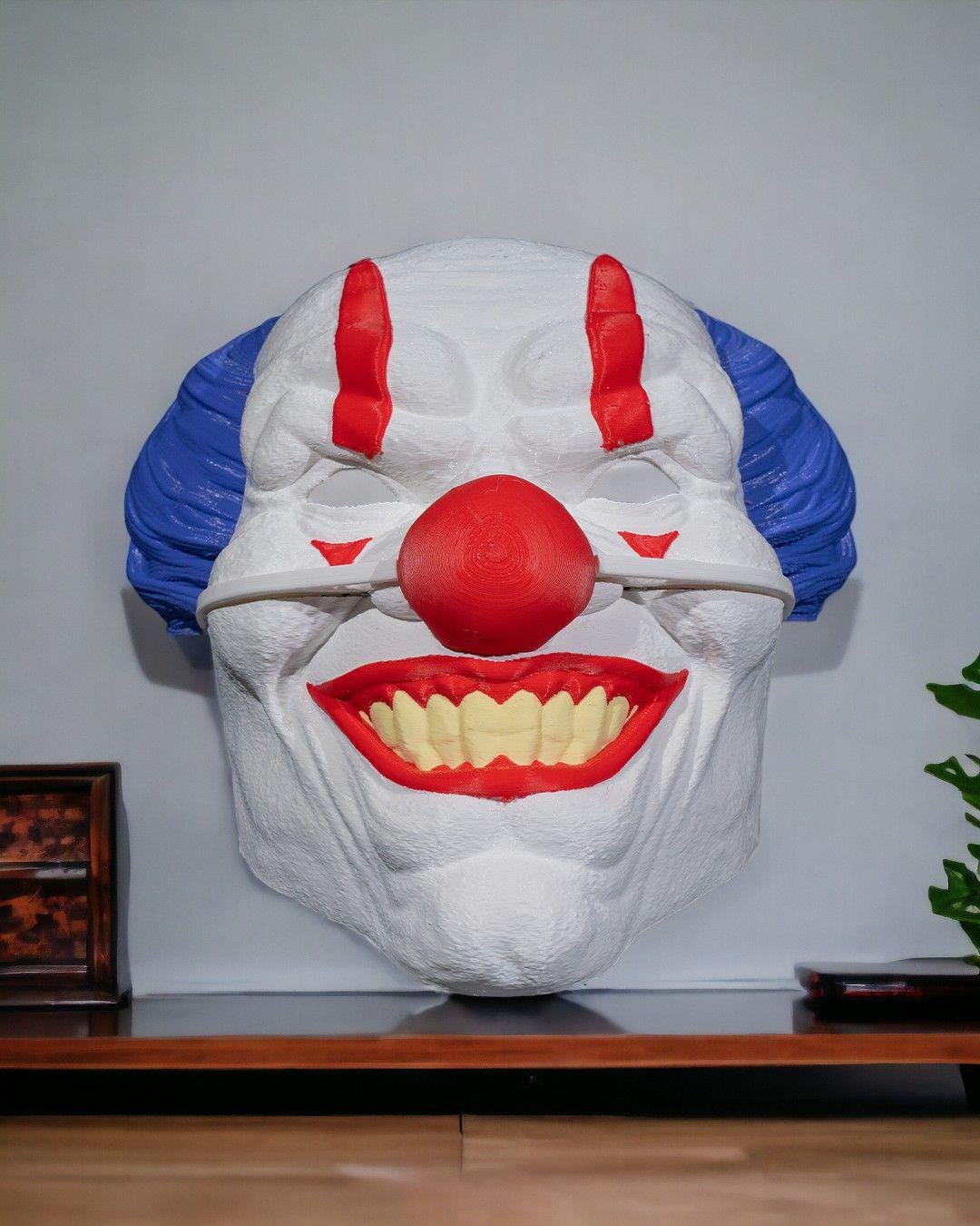 3D Printed Wearable Evil Clown Mask - Etsy
